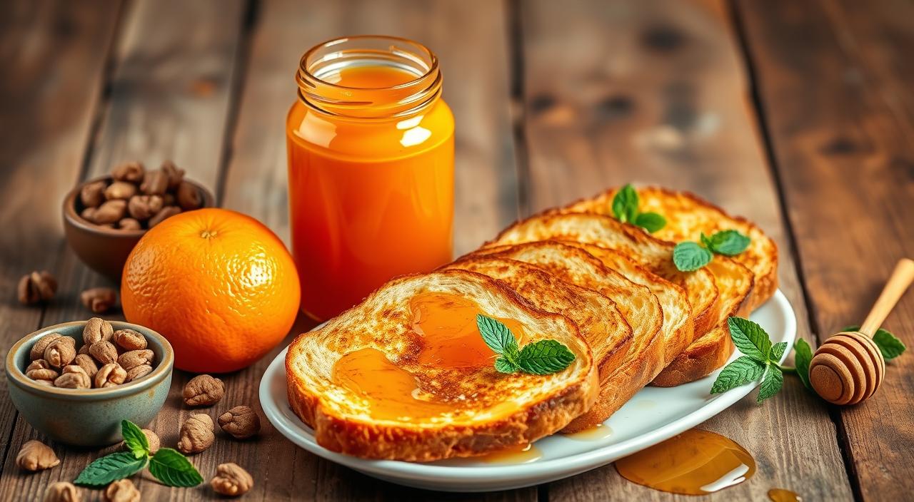 Stuffed Brioche French Toast with Orange Marmalade