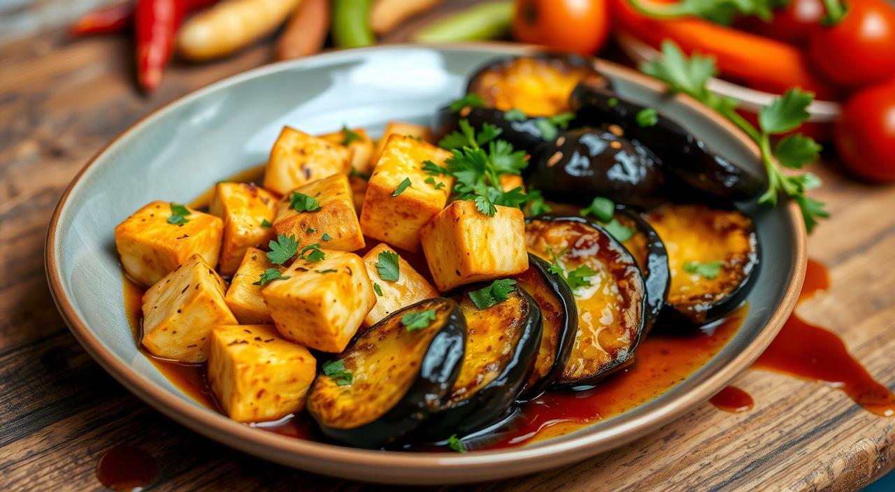 Tasty Tofu Aubergine Recipe: Easy Vegan Dinner